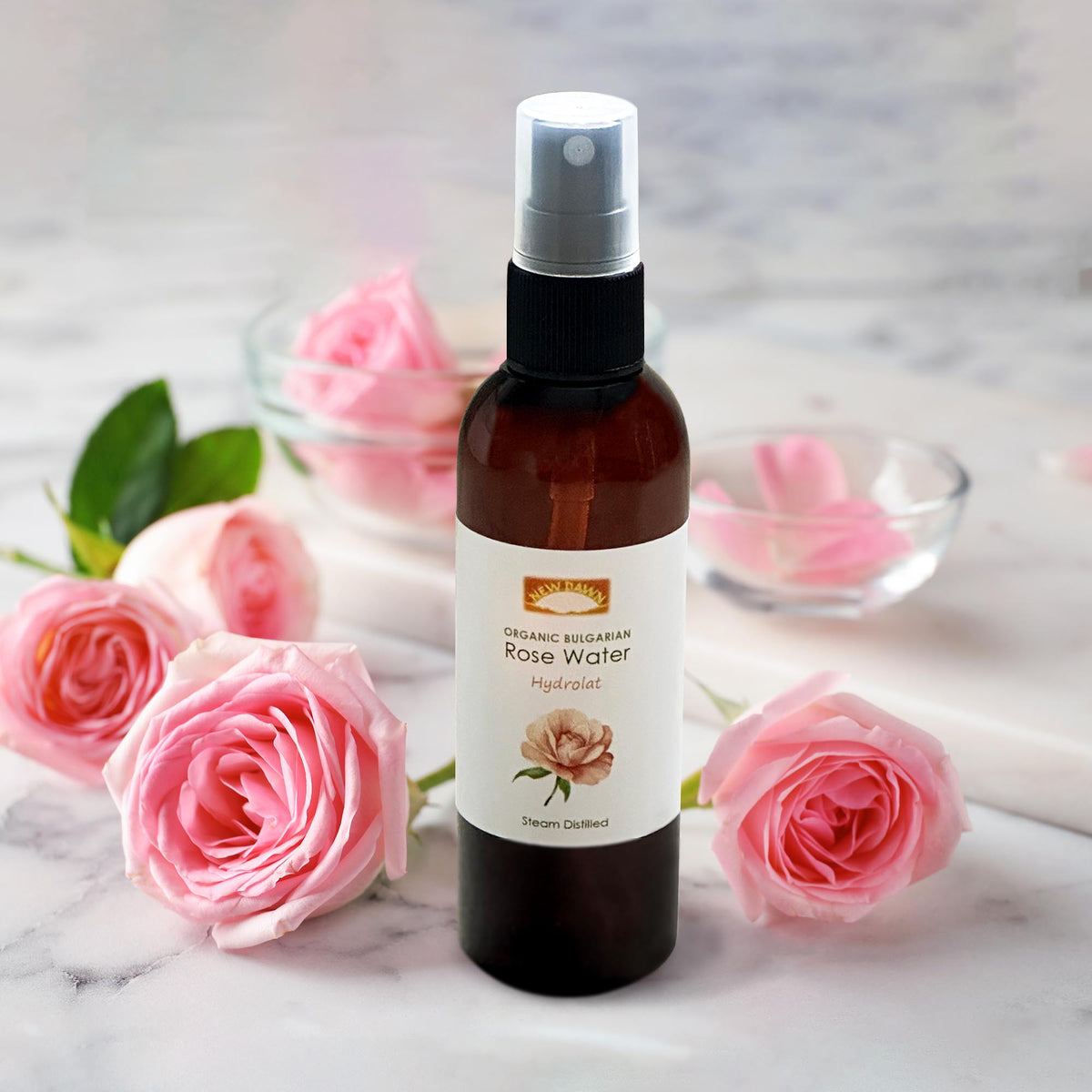 Pure Organic Rose Water | Bulgarian | New Dawn UK