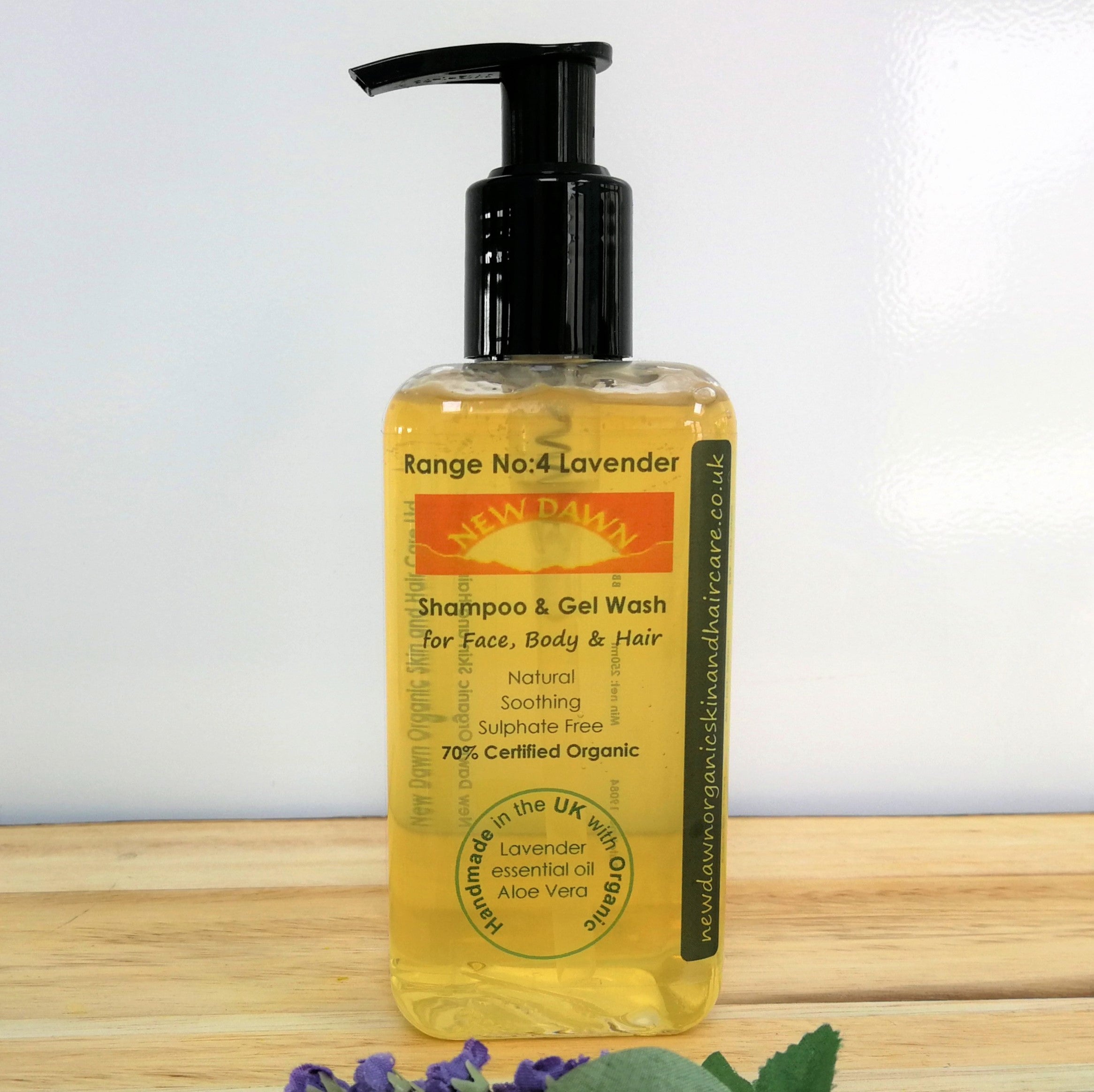 Natural Lavender Shampoo & Gel Wash | New Dawn UK